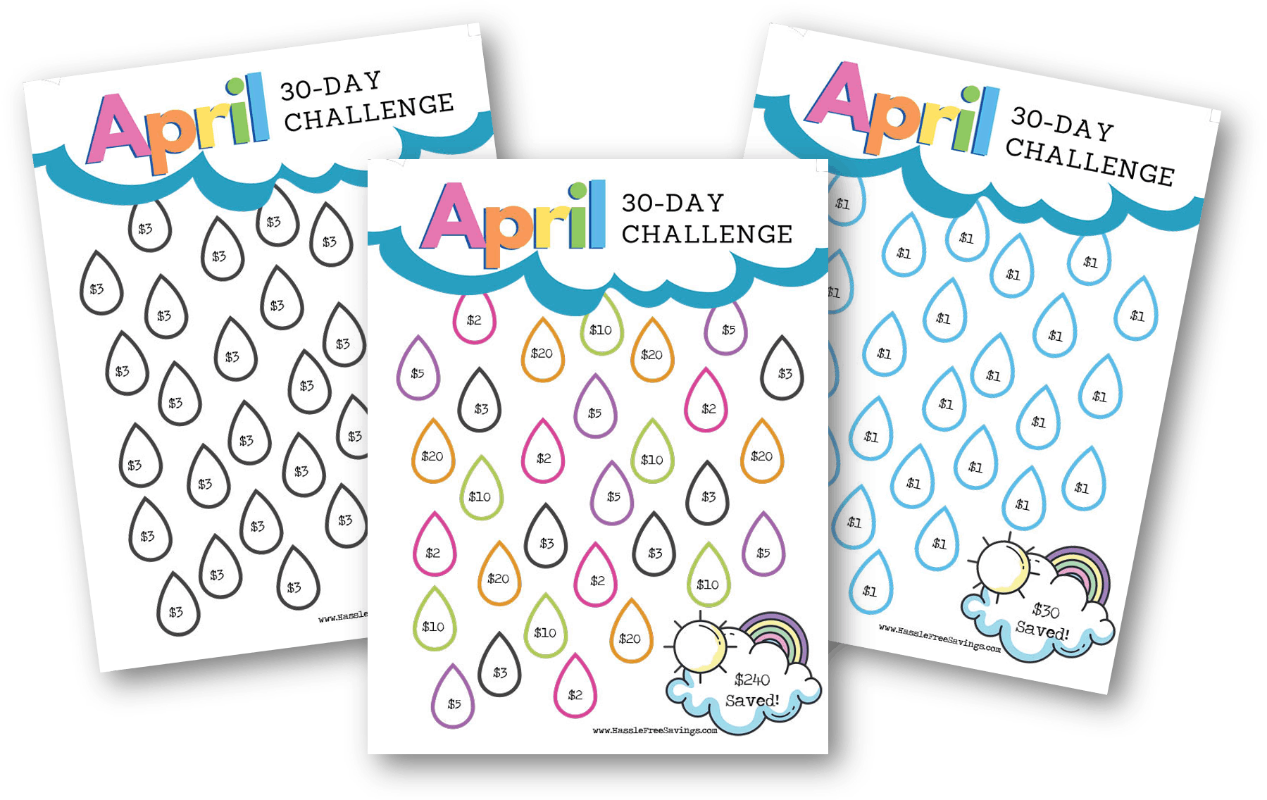 April 30-Day Money Saving Challenge - Hassle Free Savings