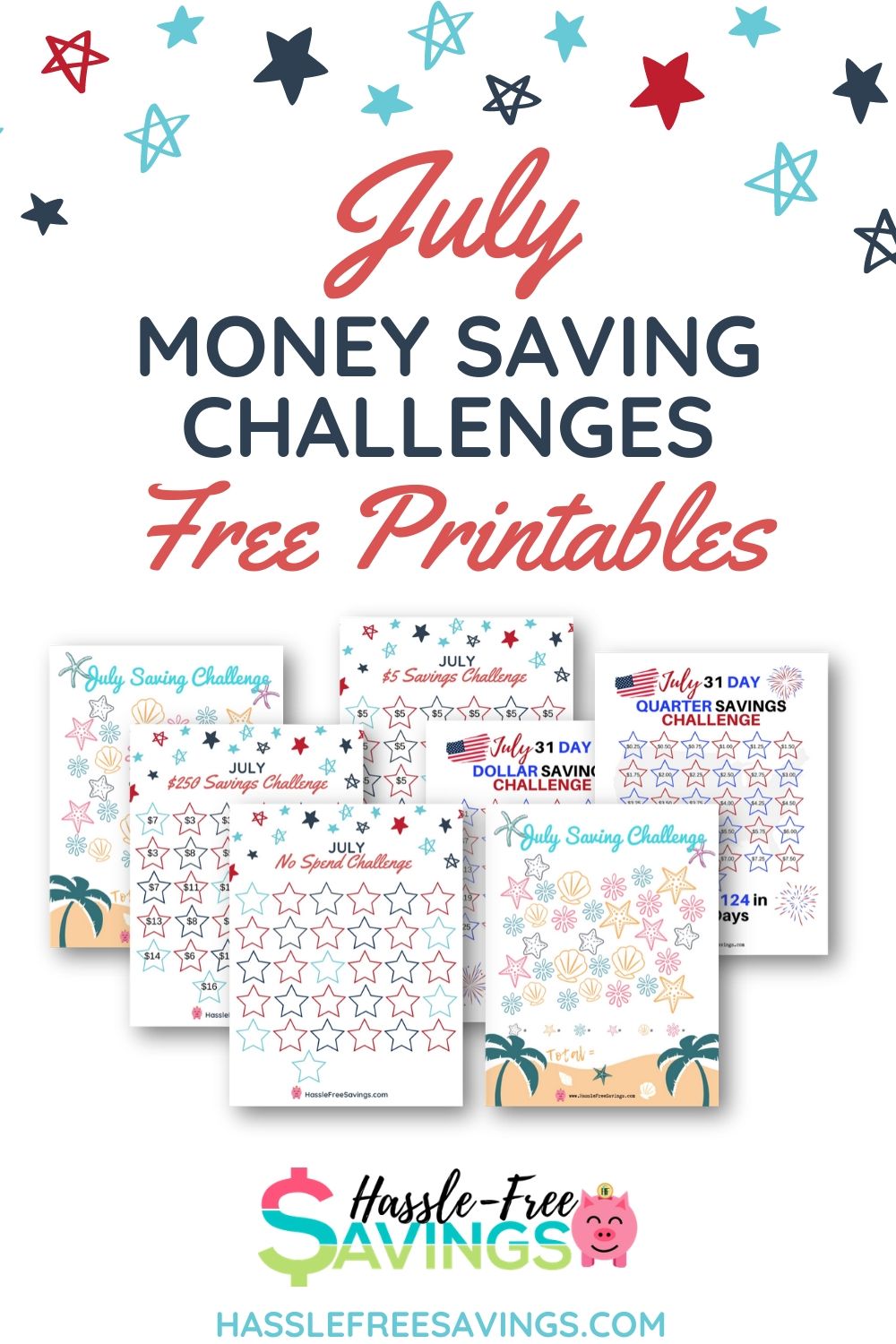 July Money Saving Challenges - Hassle Free Savings
