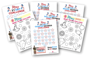 May Savings Challenges - Hassle Free Savings