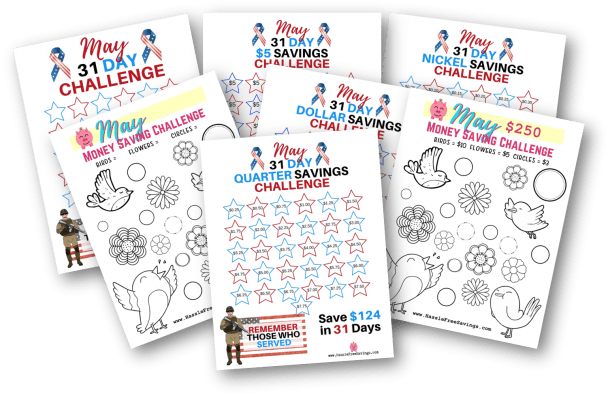May Savings Challenges - Hassle Free Savings