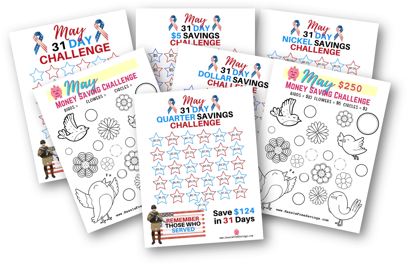 May Savings Challenges - Hassle Free Savings