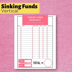 Sinking Funds Explained + Sinking Funds Planner Printables - Hassle ...